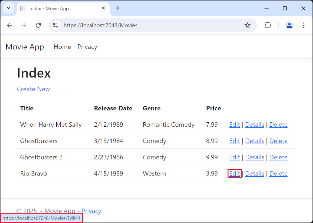 6부 Aspnet Core의 컨트롤러 메서드 및 보기 Microsoft Learn