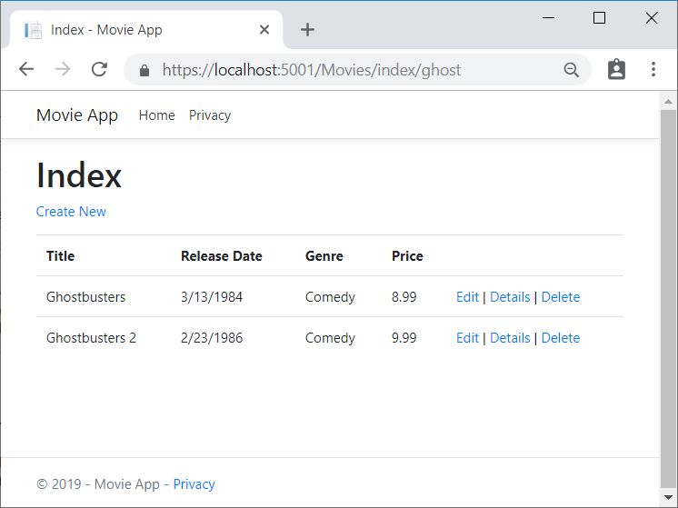 7부 Aspnet Core Mvc 앱에 검색 추가 Microsoft Learn