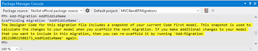 Mvc 4 Entity Framework 스캐폴딩 및 마이그레이션 Aspnet Microsoft Learn