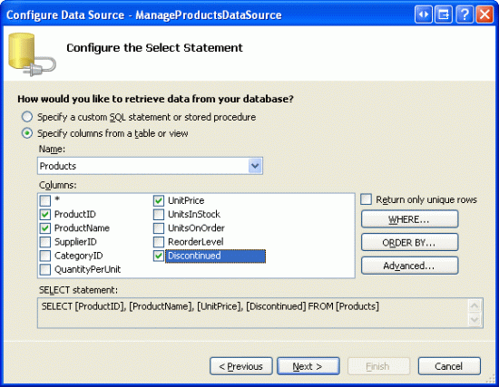 Sqldatasourcevb를 사용하여 데이터 삽입 업데이트 및 삭제 Microsoft Learn