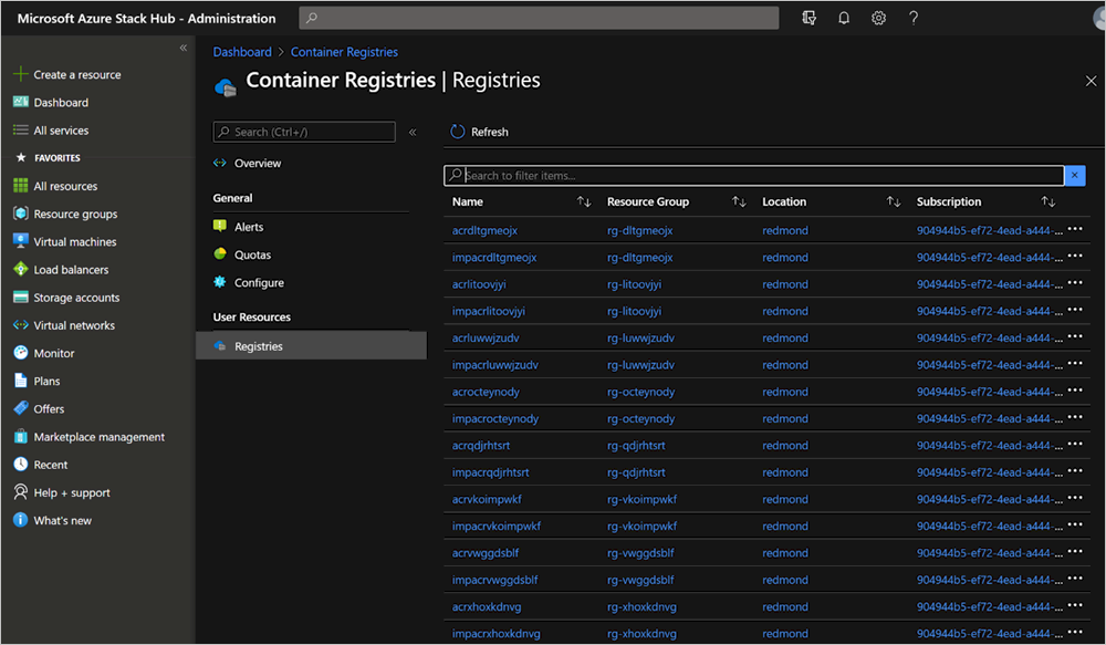 클라우드 운영자를 위한 Azure Stack Hub의 Azure Container Registry 문제 해결 Azure Stack Hub Microsoft Learn