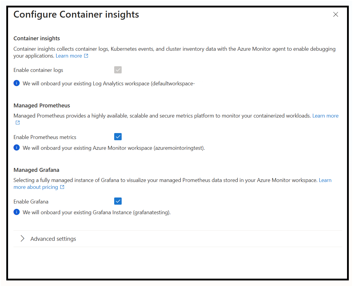Prometheus 및 Grafana용 컨테이너용 Application Gateway 구성 Microsoft Learn
