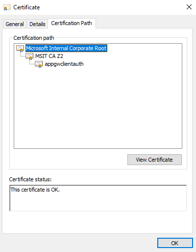 클라이언트 인증을 위해 신뢰할 수 있는 클라이언트 Ca 인증서 체인 내보내기 Azure Application Gateway Microsoft Learn