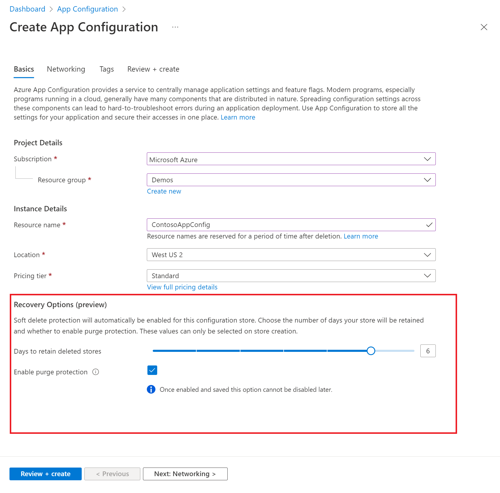 Azure App Configuration 저장소 복구 Microsoft Learn