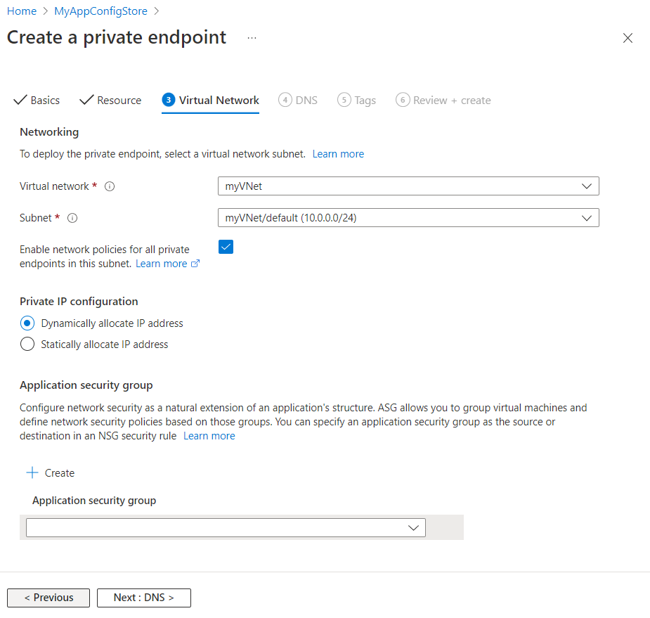 Azure App Configuration 저장소에 대한 프라이빗 액세스를 설정하는 방법 Microsoft Learn