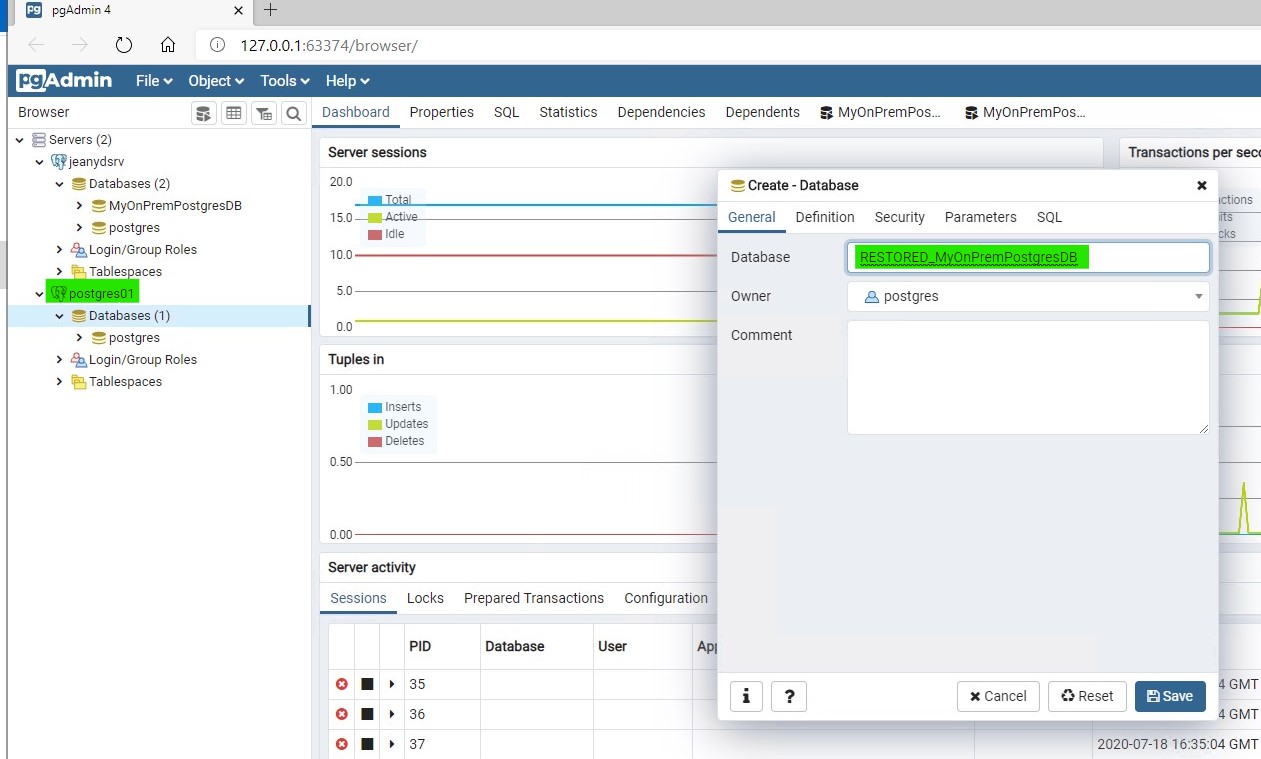 Postgresql 데이터베이스의 데이터를 Azure Arc 지원 Postgresql 서버로 마이그레이션 Azure Arc Enabled Database Services
