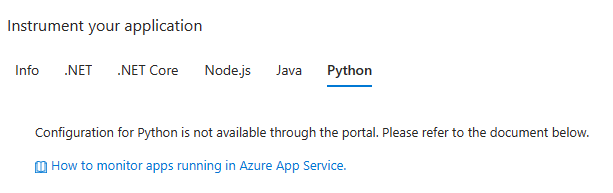 Azure 앱 서비스 성능 모니터링 Python미리 보기 Azure Monitor Microsoft Learn
