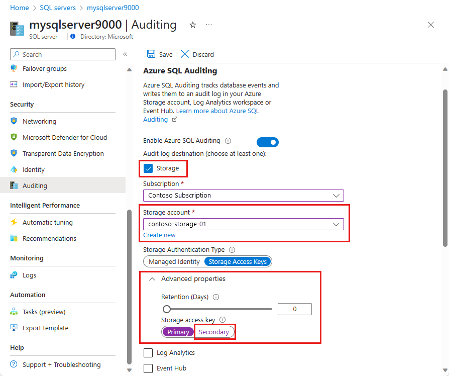 프로덕션 환경에 대한 감사 모범 사례 Azure Sql Database And Azure Synapse Analytics Microsoft Learn