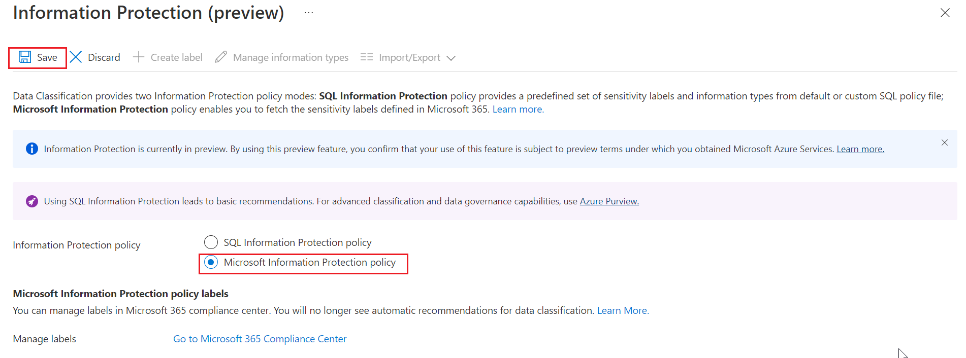 데이터 검색 및 분류 Azure Sql Database And Azure Sql Managed Instance And Azure Synapse Analytics