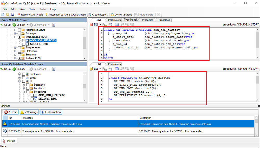 Oracle에서 Azure Sql Database로 마이그레이션 가이드 Azure Sql Database Microsoft Learn