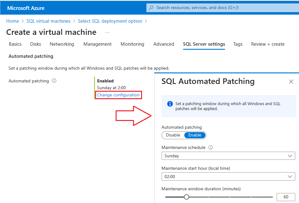 자동화된 패치 - SQL Server on Azure VMs | Microsoft Learn 자동화된 패치 - SQL Server on Azure VMs | Microsoft Learn