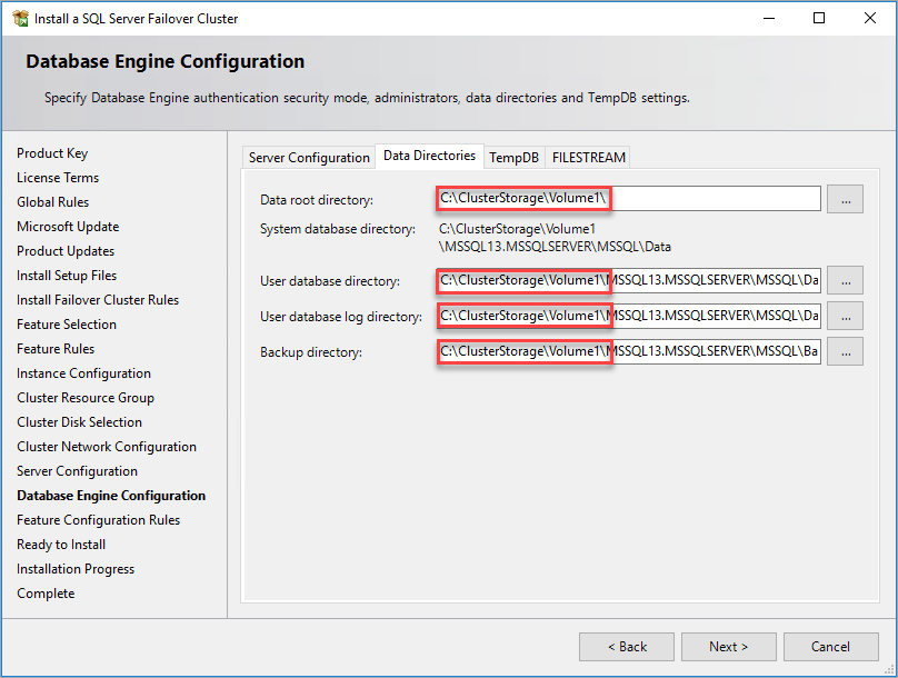 스토리지 공간 다이렉트를 사용하여 Fci 만들기 Sql Server On Azure Vms Microsoft Learn