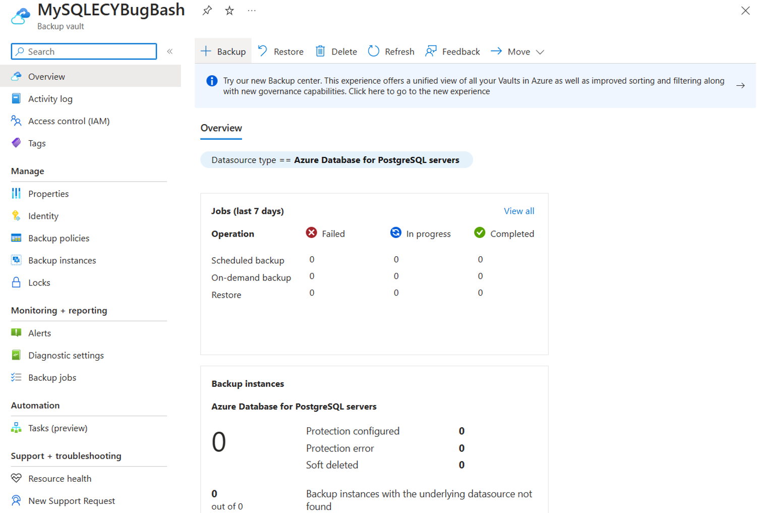 Azure Backup을 사용하여 Azure Database For Mysql 유연한 서버 백업 Azure Backup Microsoft Learn