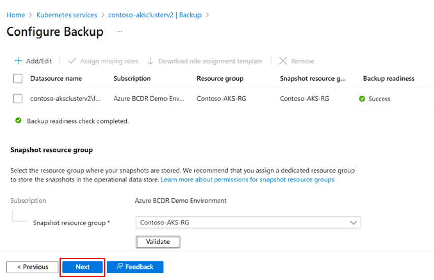 빠른 시작 Azure Kubernetes Services 클러스터 백업 구성 Azure Backup Microsoft Learn