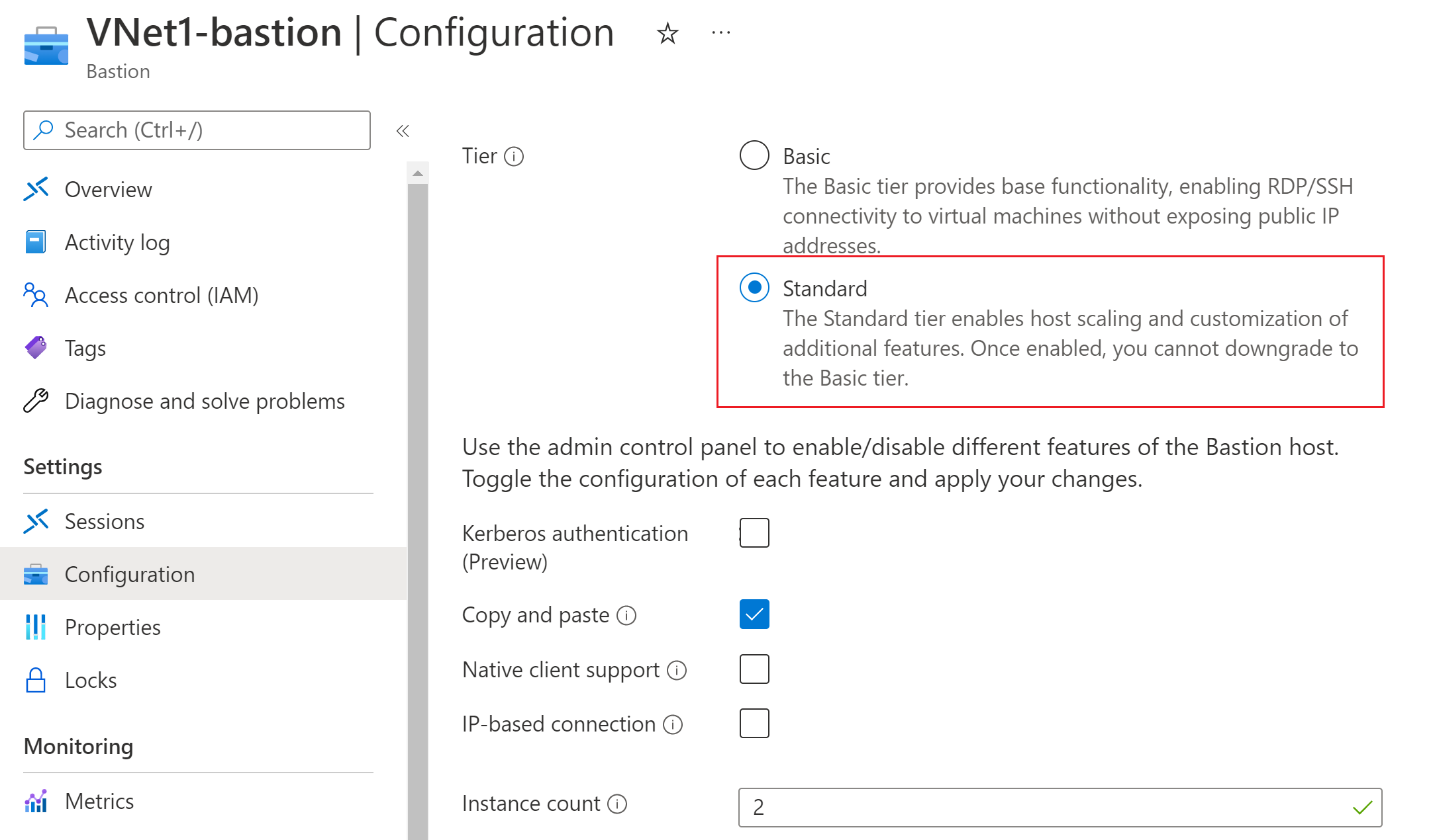 SKU 업그레이드 - Azure Bastion | Microsoft Learn SKU 업그레이드 - Azure Bastion | Microsoft Learn