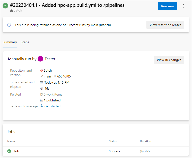 Azure Pipelines를 사용하여 Hpc 솔루션 빌드 및 배포 Azure Batch Microsoft Learn
