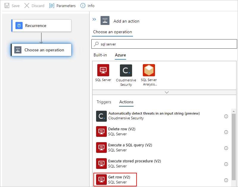 워크플로에서 Sql 데이터베이스에 연결 Azure Logic Apps Microsoft Learn