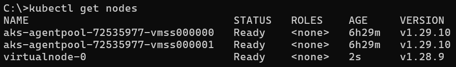 자습서 Azure Kubernetes Service 클러스터의 Azure Container Instances에 가상 노드 배포 Azure Container