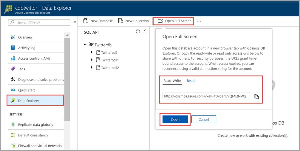 Azure Cosmos Db 탐색기를 사용하여 데이터 관리 Microsoft Learn