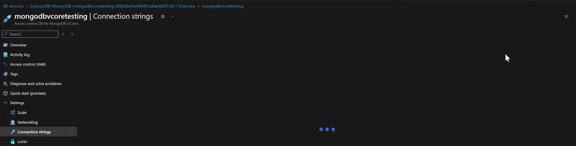 Mongodb 셸을 사용하여 연결 Azure Cosmos Db For Mongodb In Vcore Architecture Microsoft Learn