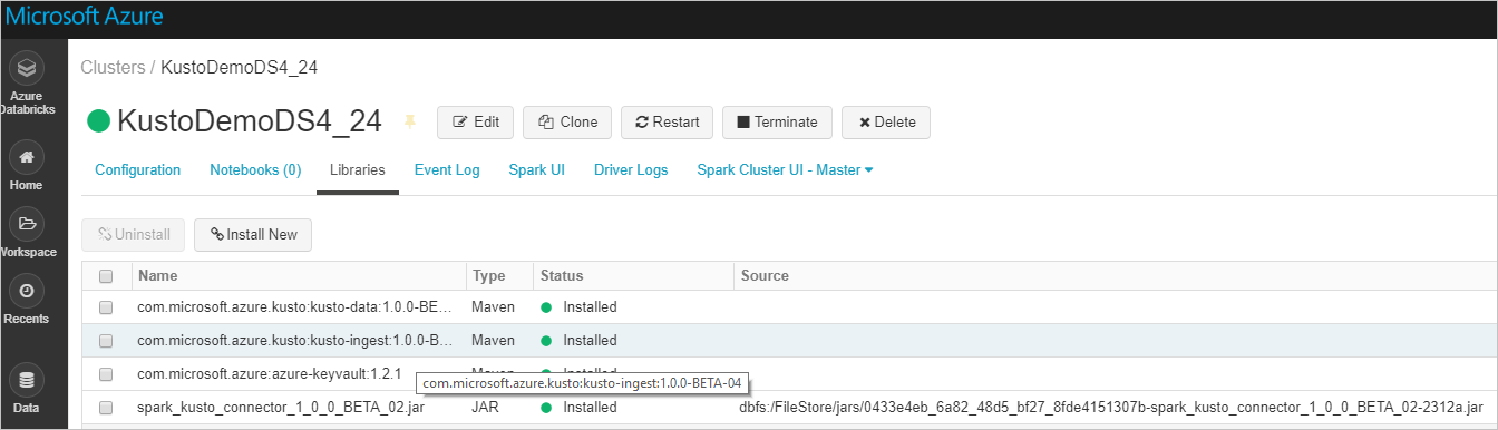 Apache Spark용 Azure Data Explorer 커넥터를 사용하여 Azure Data Explorer와 Spark 클러스터 간에 데이터를 이동합니다
