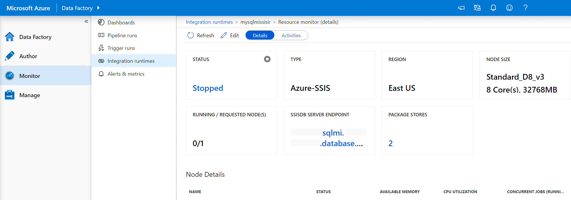 Azure Ssis Integration Runtime 패키지 저장소를 사용하여 패키지 관리 Azure Data Factory Microsoft Learn