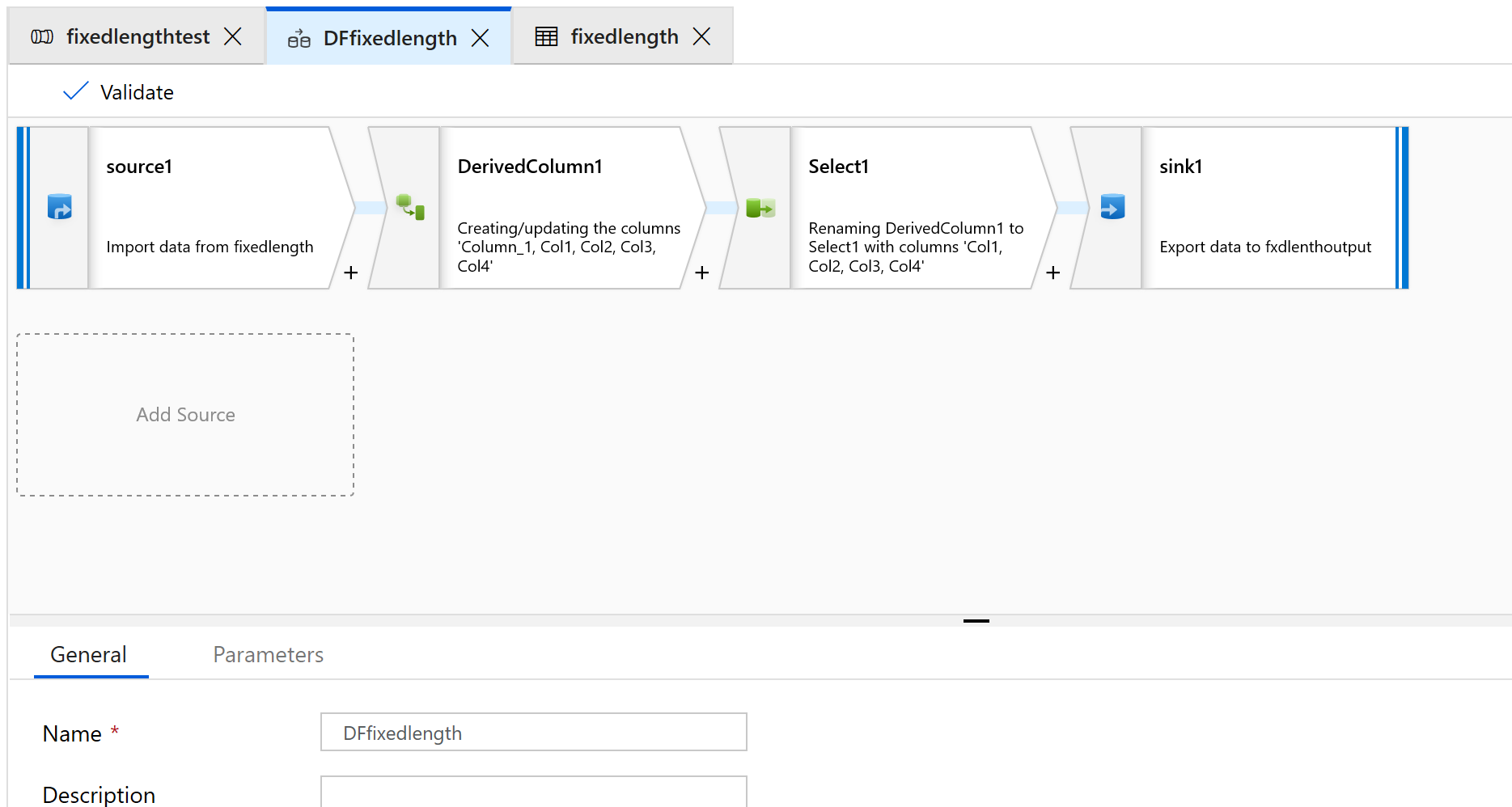 Azure Data Factory에서 매핑 데이터 흐름을 사용한 고정 길이 텍스트 파일 처리 Azure Data Factory Microsoft Learn
