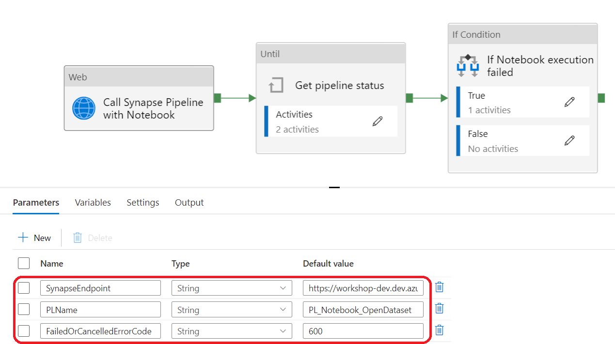 Notebook 작업을 사용하여 Synapse 파이프라인 호출 Azure Data Factory Microsoft Learn