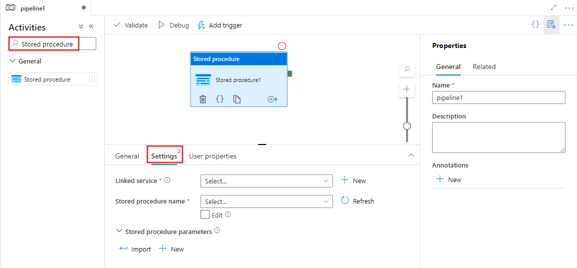 저장 프로시저 작업을 이용한 데이터 변환 Azure Data Factory And Azure Synapse Microsoft Learn