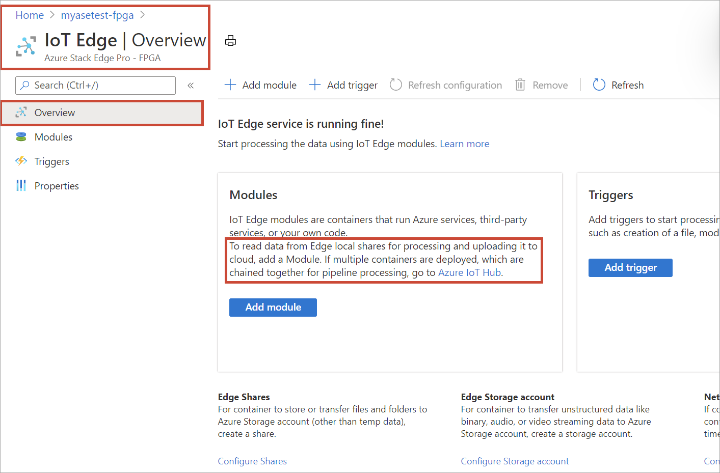 고급 컴퓨팅 배포에 대한 Azure Stack Edge Pro Fpga에서 데이터를 필터링하고 분석하는 자습서 Microsoft Learn