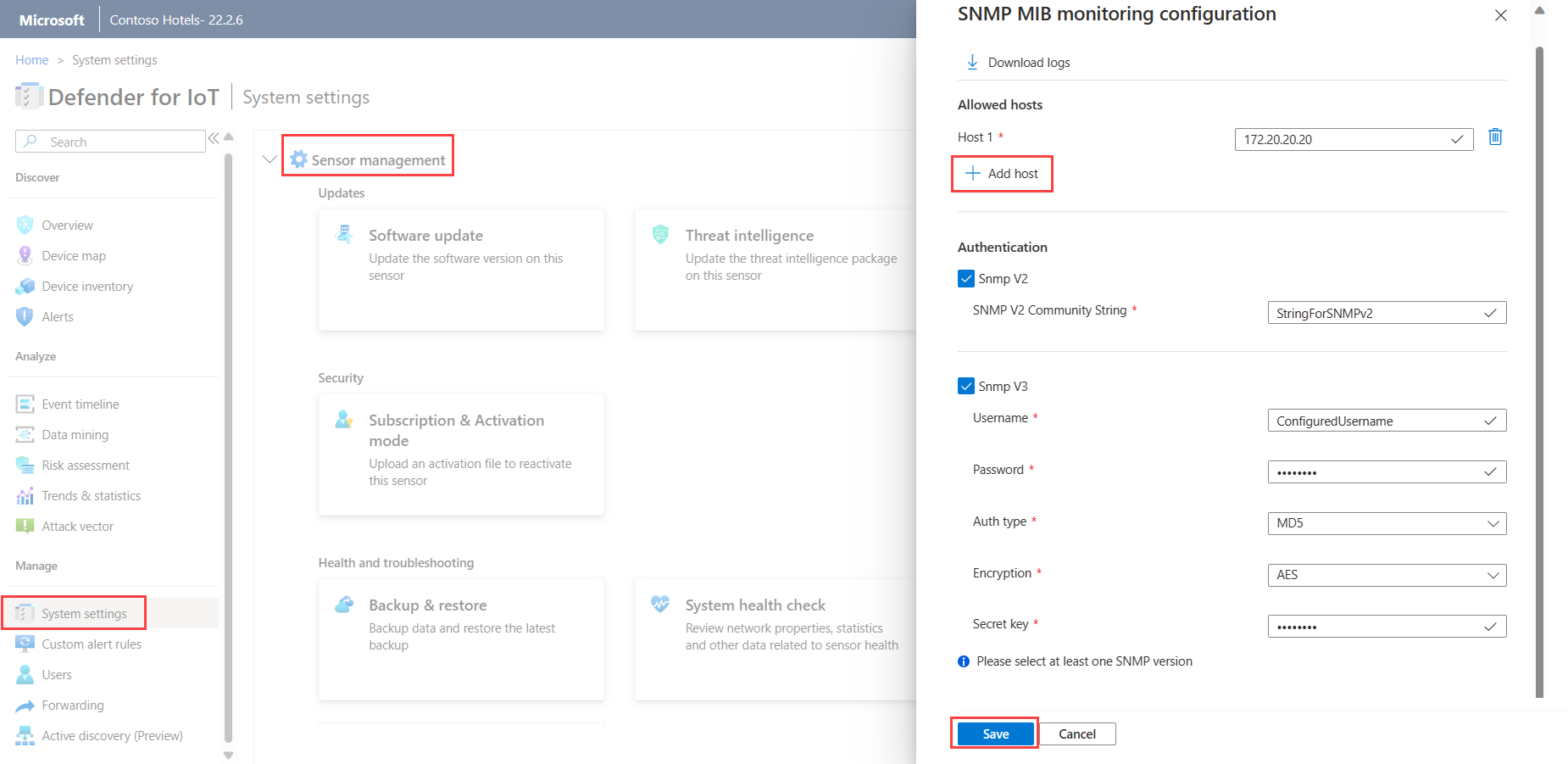 Snmp Mib 모니터링 설정 Microsoft Defender For Iot Microsoft Learn