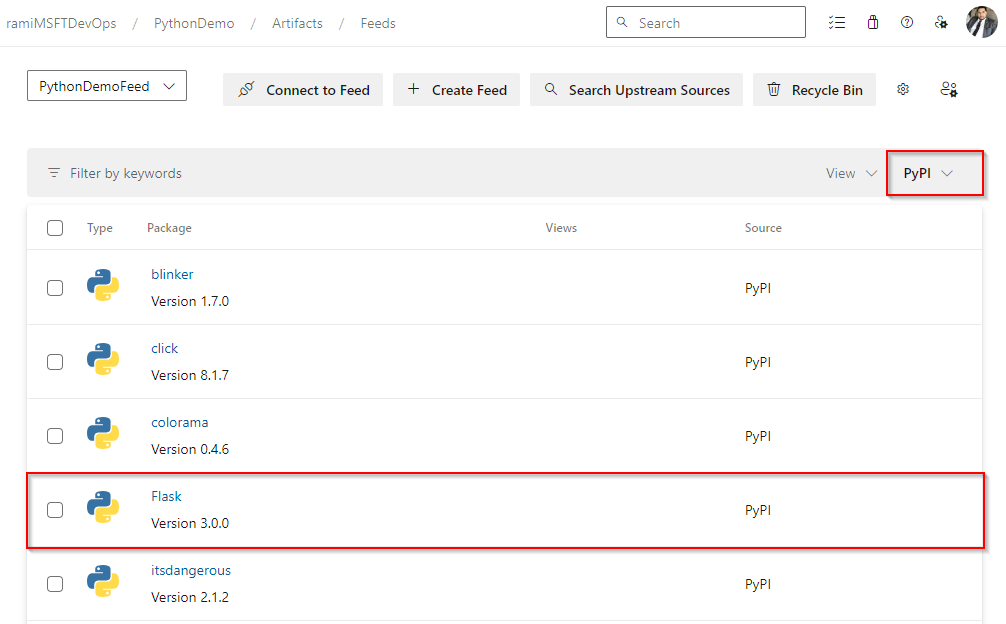 PyPI에서 패키지 사용 - Azure Artifacts | Microsoft Learn PyPI에서 패키지 사용 - Azure Artifacts | Microsoft Learn