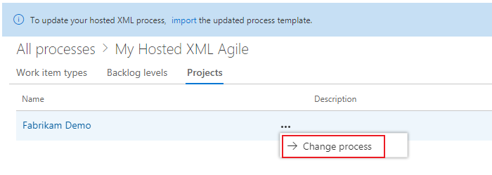 Hosted Xml 프로세스에서 프로젝트 변경 Azure Devops Microsoft Learn