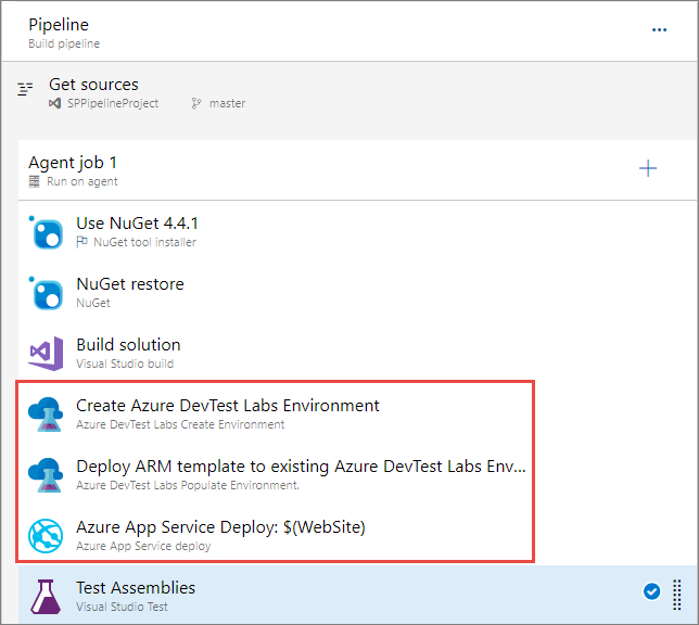 Azure Pipelines 빌드 및 릴리스 파이프라인에서 Devtest Labs 사용 Azure Devtest Labs Microsoft Learn