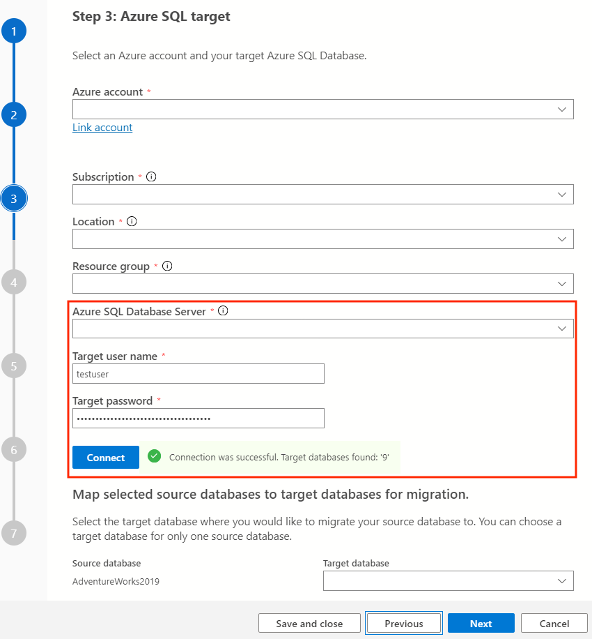 자습서 Sql Server를 Azure Sql Database로 마이그레이션오프라인 Azure Database Migration Service Microsoft