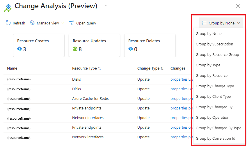 Azure Portal에서 리소스 변경 내용 보기미리 보기 Azure Resource Graph Microsoft Learn