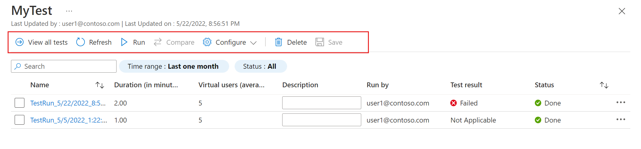 테스트 만들기 및 관리 Azure Load Testing Microsoft Learn