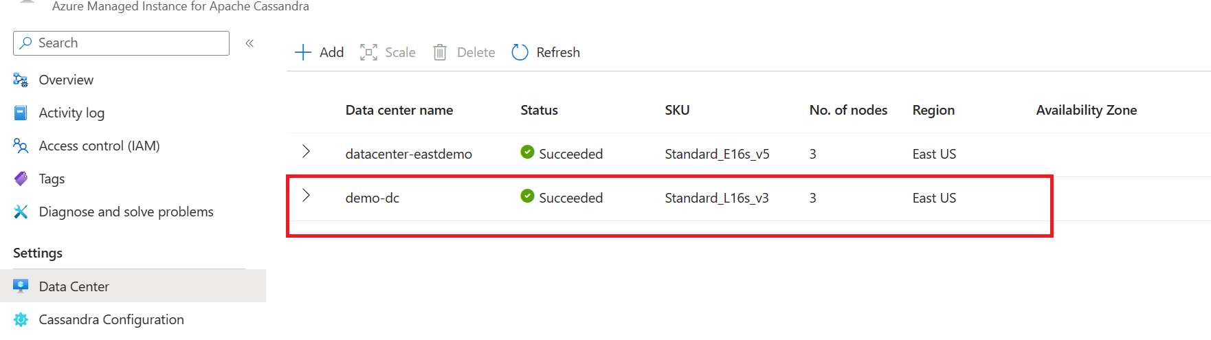 Apache Cassandra용 Azure Managed Instance의 쓰기 통과 캐시 Microsoft Learn