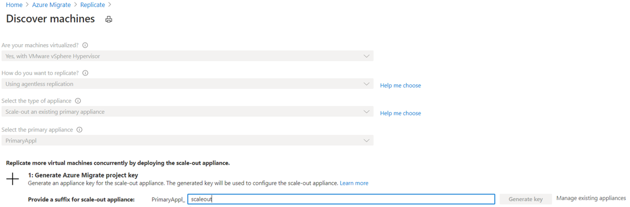 에이전트 없는 Vmware을 마이그레이션하기 위한 Azure Migrate 스케일 아웃 어플라이언스 설정 Azure Migrate Microsoft Learn