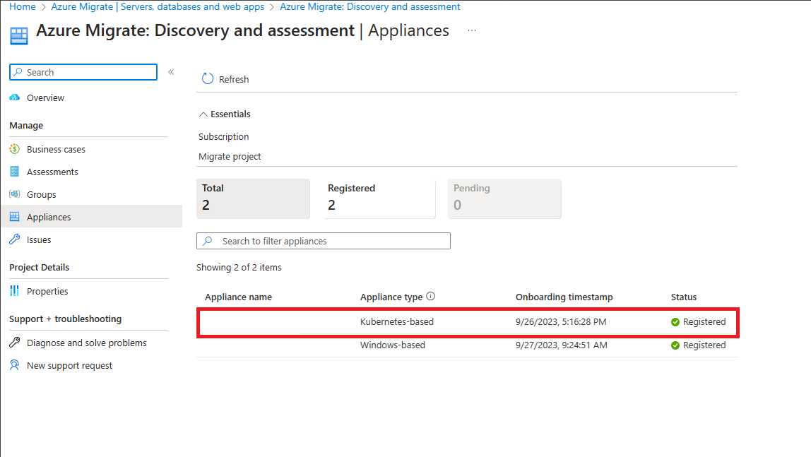Spring Boot 앱 검색 및 평가 중 일반적인 문제 해결 Azure Migrate Microsoft Learn