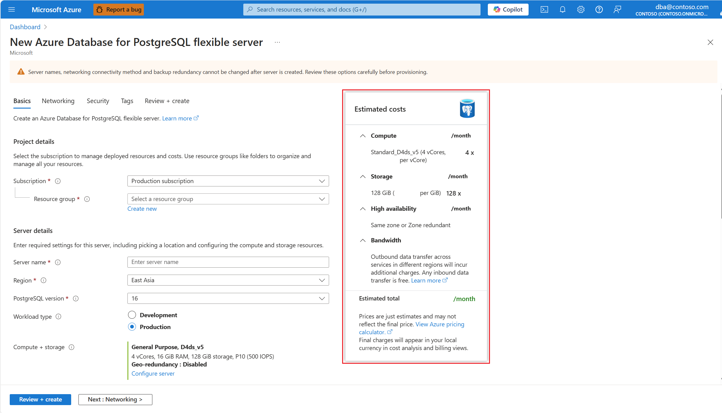 컴퓨팅 옵션 Azure Database For Postgresql Flexible Server Microsoft Learn