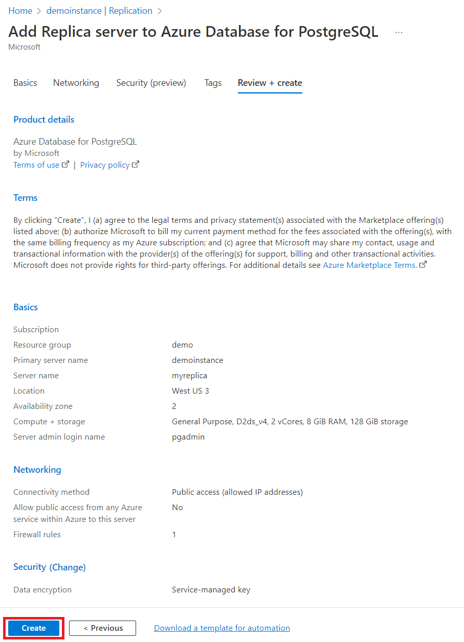 읽기 복제본 관리 Azure Portal Azure Database For Postgresql 유연한 서버 Microsoft Learn