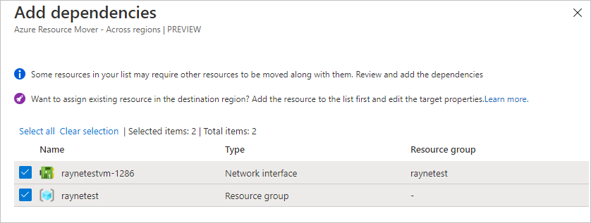 Azure Resource Mover 사용하여 다른 지역의 가용성 영역으로 Azure Vm 이동 Microsoft Learn