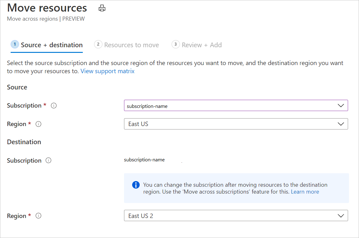 Azure Resource Mover 사용하여 다른 지역의 가용성 영역으로 Azure Vm 이동 Microsoft Learn