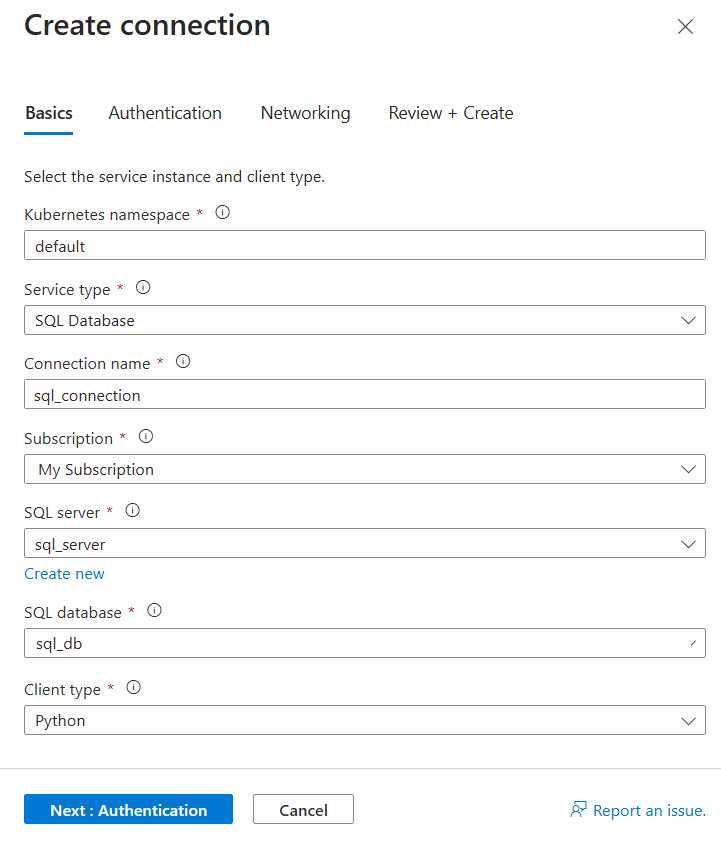 Aks 앱을 Azure Sql Database에 연결 Microsoft Learn