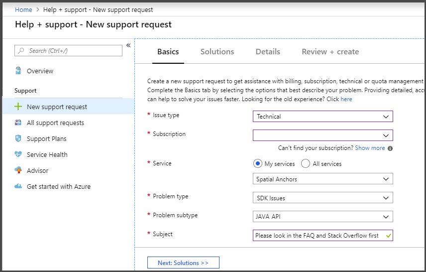 지원 옵션 - Azure Spatial Anchors | Microsoft Learn 지원 옵션 - Azure Spatial Anchors | Microsoft Learn