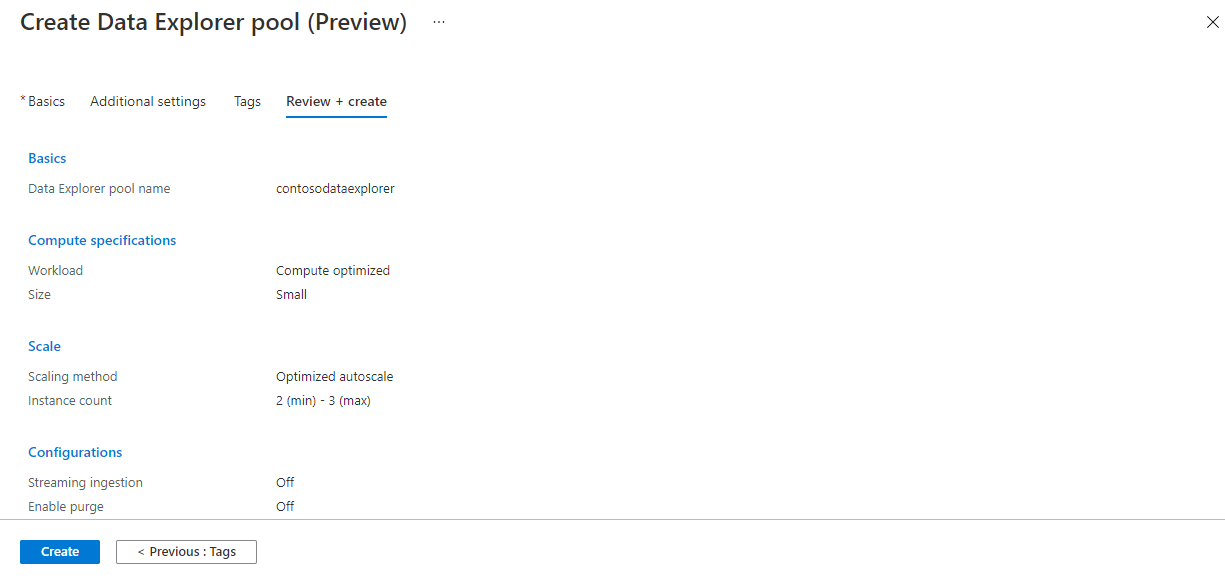 빠른 시작 Azure Portal을 사용하여 Data Explorer 풀 만들기미리 보기 Azure Synapse Analytics Microsoft Learn