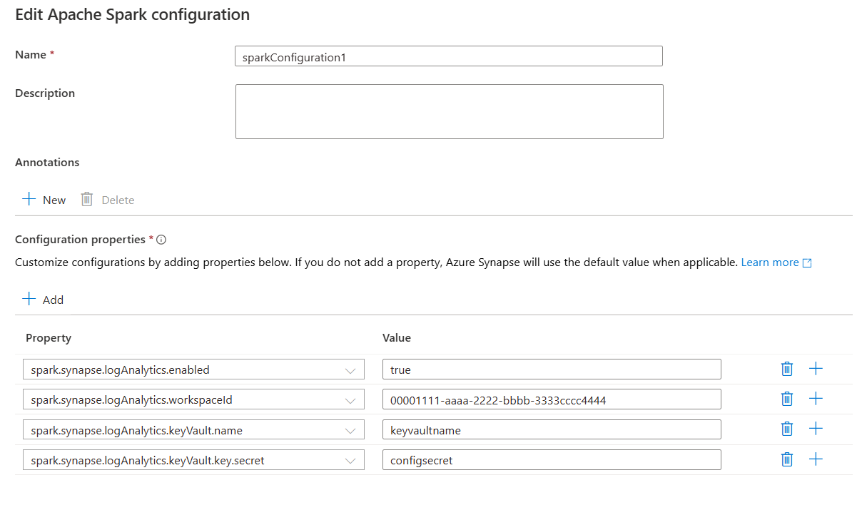 Azure Log Analytics를 사용하여 Apache Spark 애플리케이션 모니터링 Azure Synapse Analytics Microsoft Learn