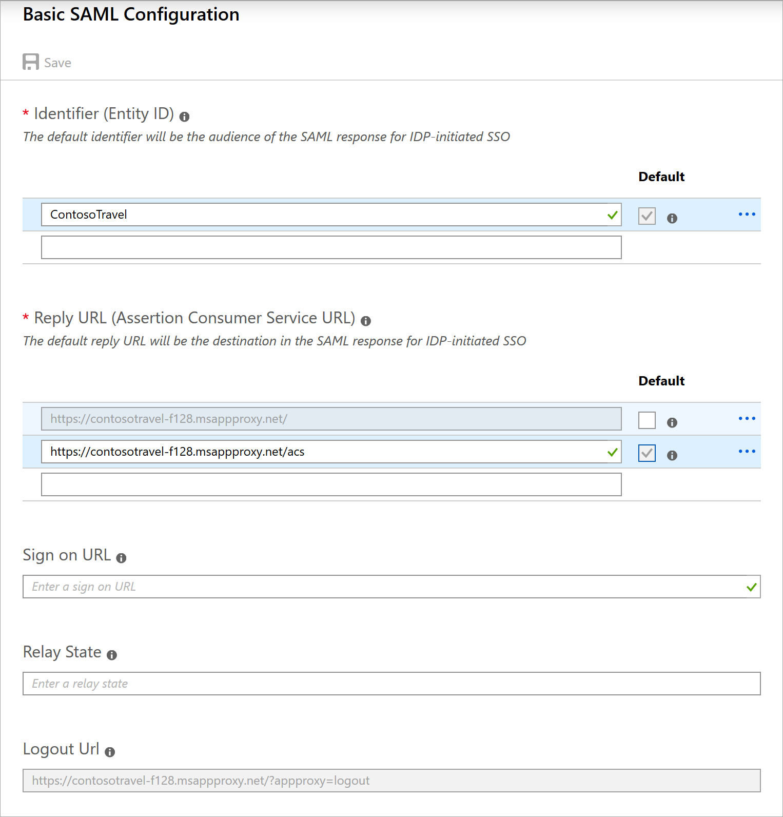 Microsoft Entra 애플리케이션 프록시를 사용하는 온 프레미스 앱을 위한 Samlsecurity Assertion Markup Language Sso