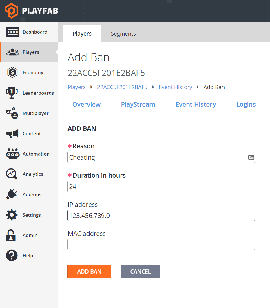 PlayFab 게임 관리자의 API 기능 설정 - PlayFab | Microsoft Learn PlayFab 게임 관리자의 API 기능 설정 - PlayFab | Microsoft Learn
